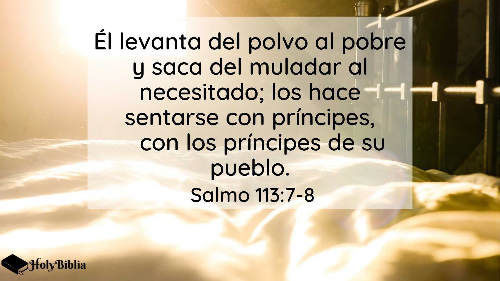 ᐅ Salmo 113 | Dios levanta al pobre | 【Holybiblia】
